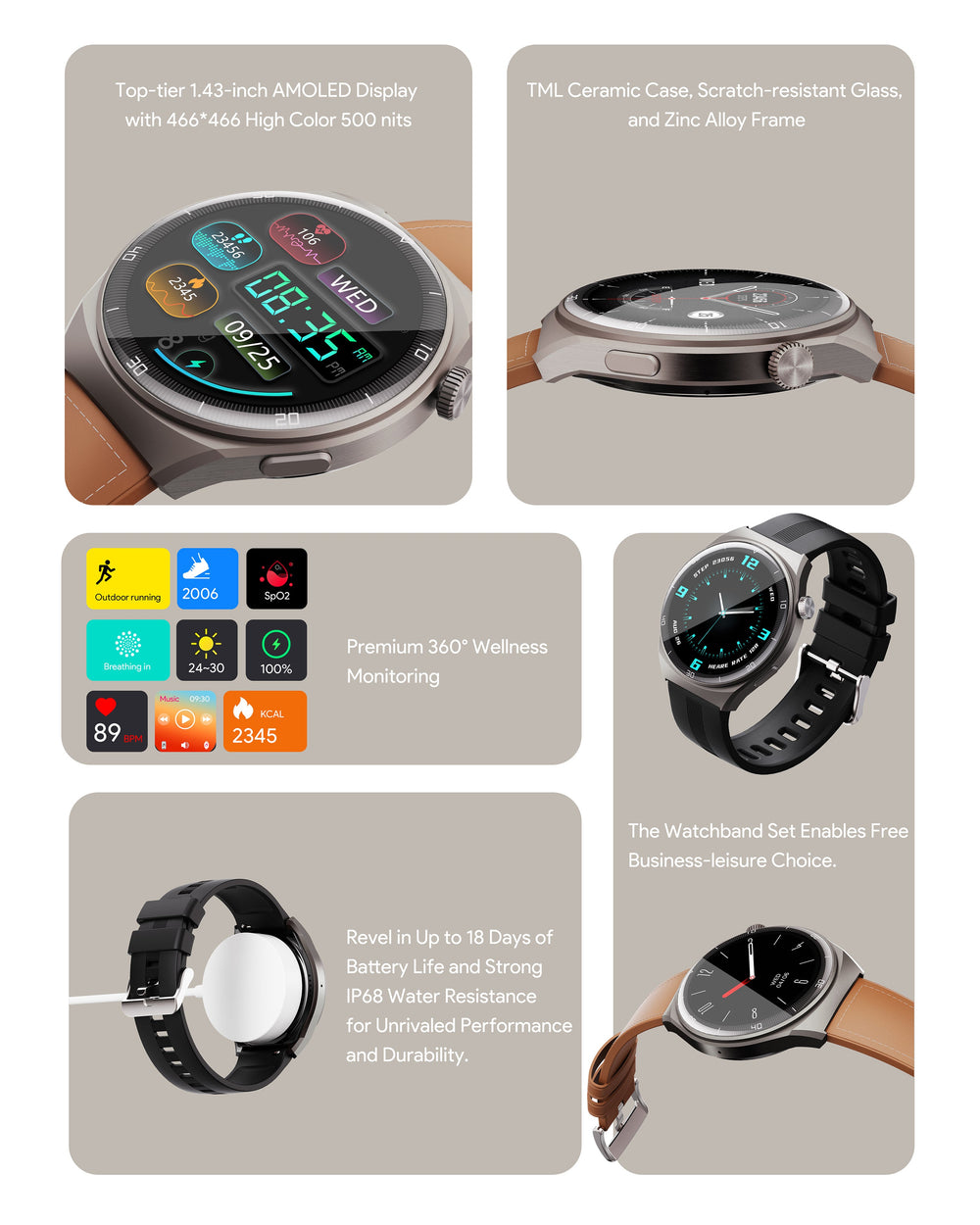 Smartwatch AUKEY SW-2U SmartWatch 2 Ultra - Advanced Features