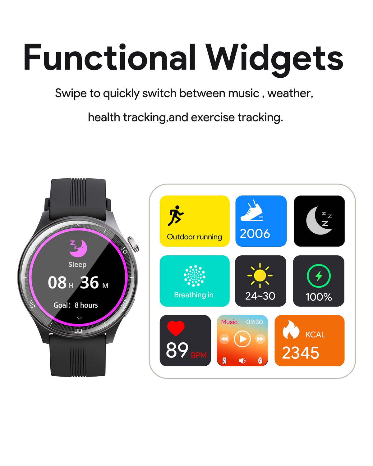 Smartwatch AUKEY SW-2P SmartWatch 2 Pro with Advanced Features