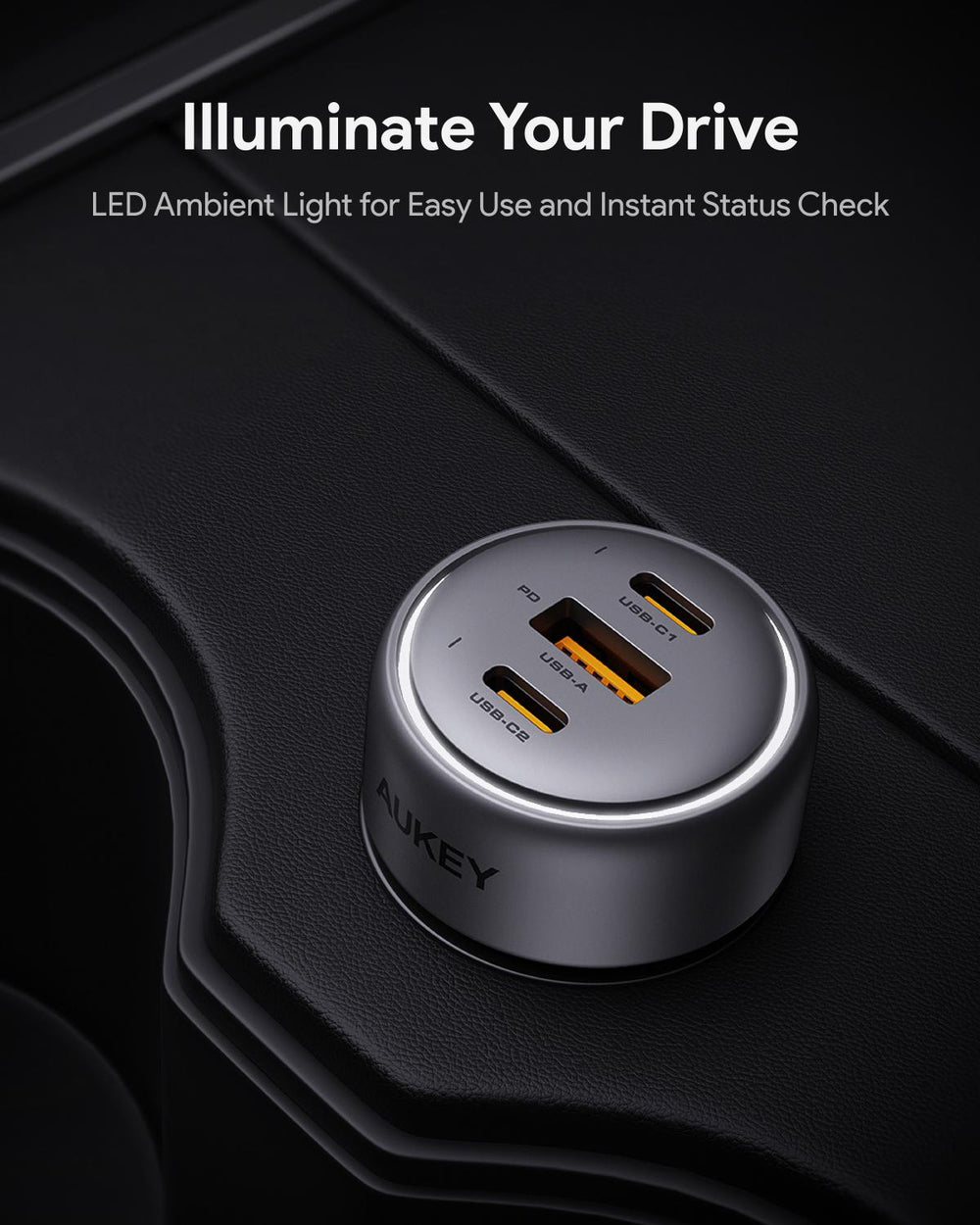 AUKEY CC-P1 Pathfinder Mix 3 66W Fast Charging Car Charger