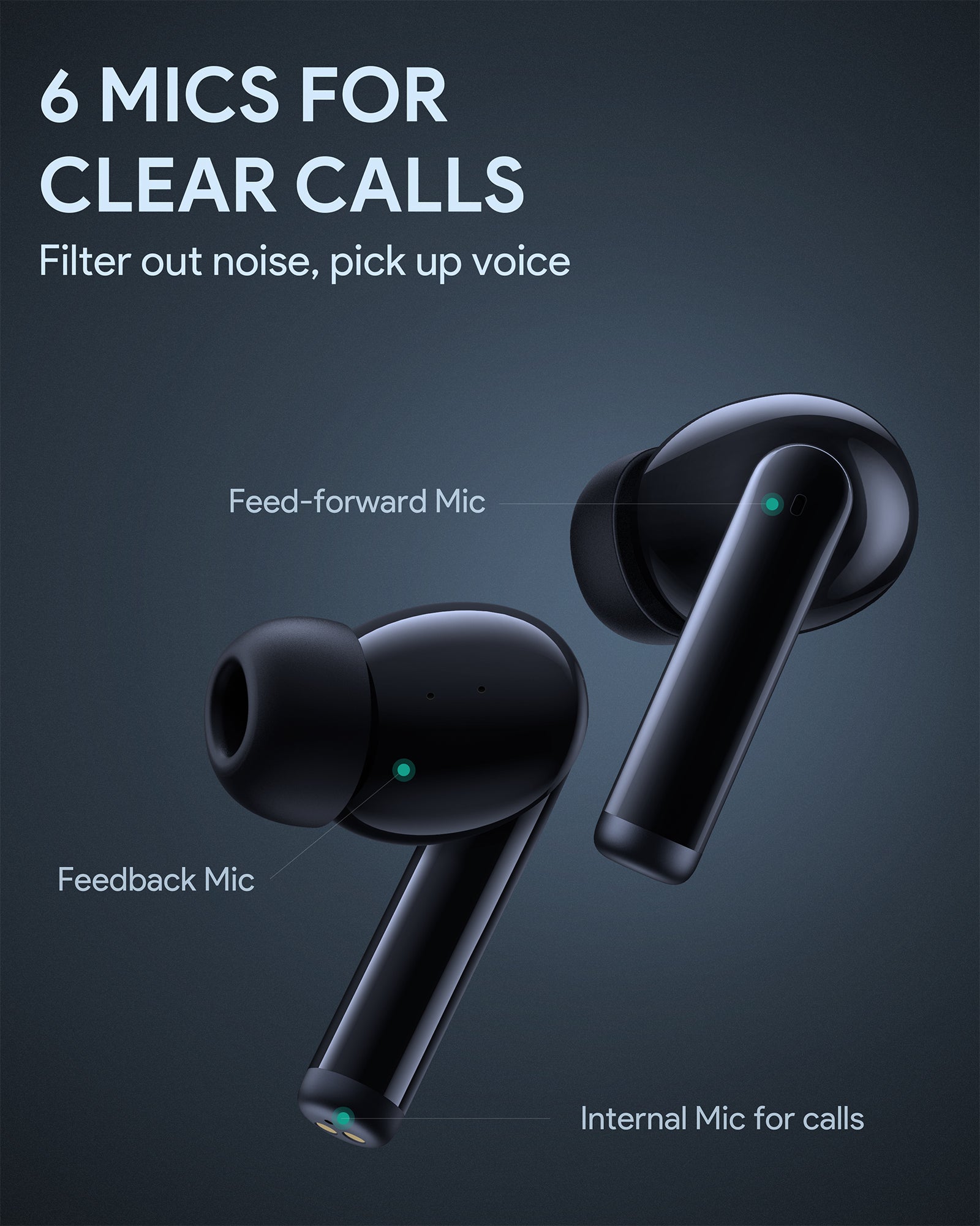 Audio Accessories | Wireless Earbud with Noise Cancelling | AUKEY