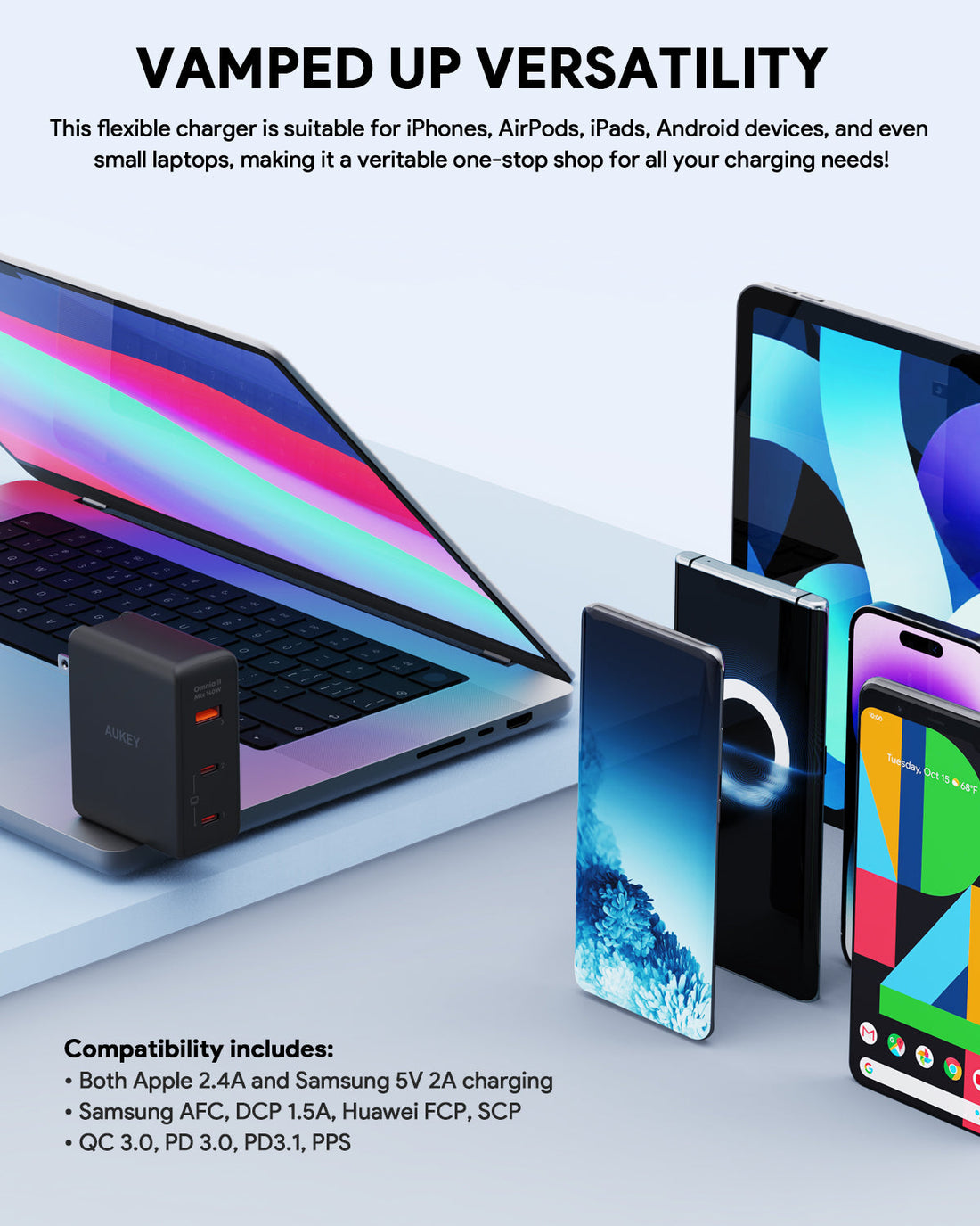 AUKEY PA-B7O Omnia II Mix 140W Wall Charger