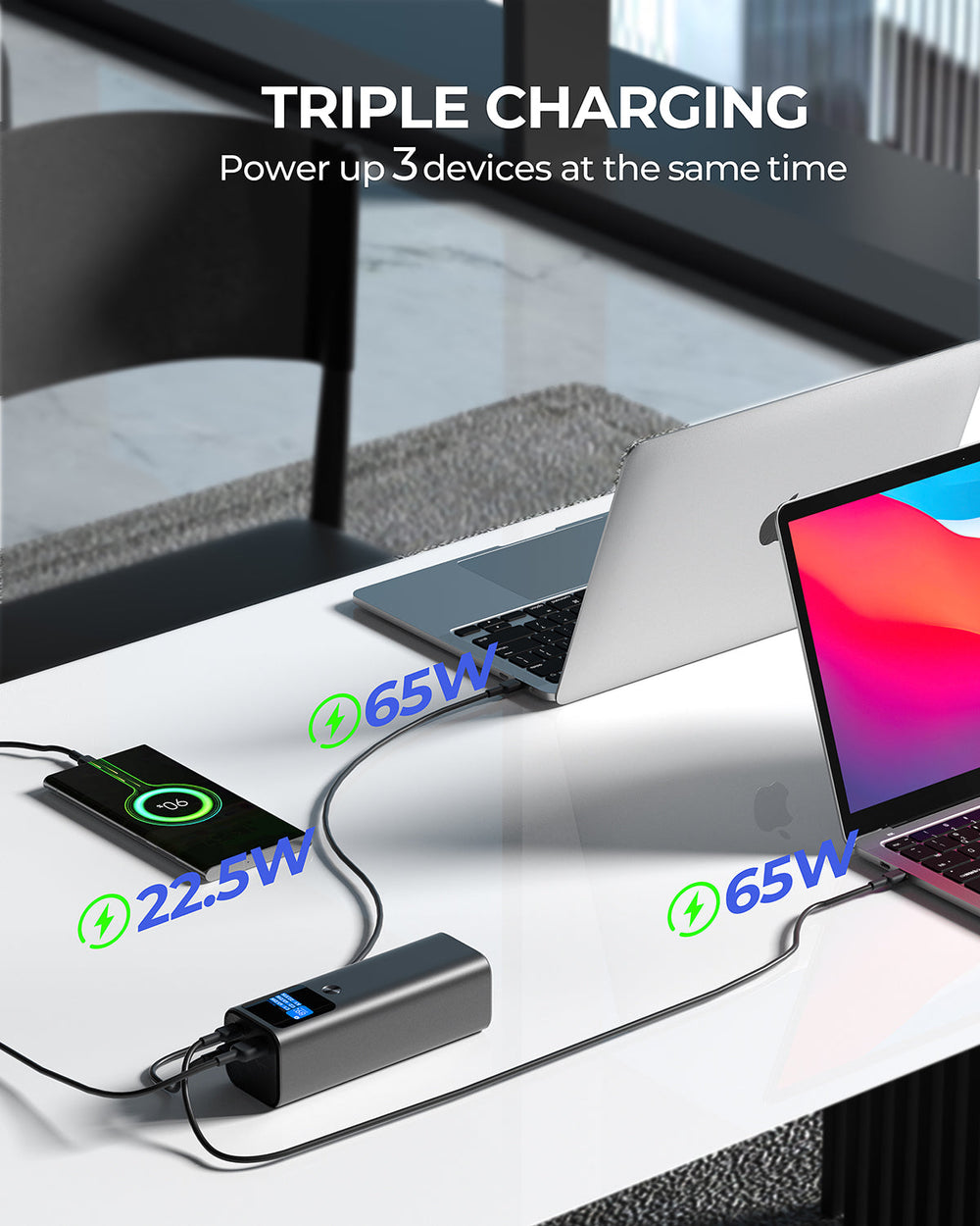 AUKEY PB-Y45 Sprint X 27.6K 140W 27600mAh Portable Power Bank with PD3