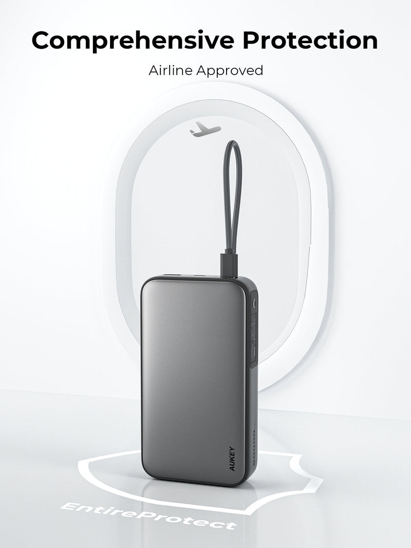 AUKEY PB-Y48 Spark Sling 20000 Compact Fast Charging Power Bank with B