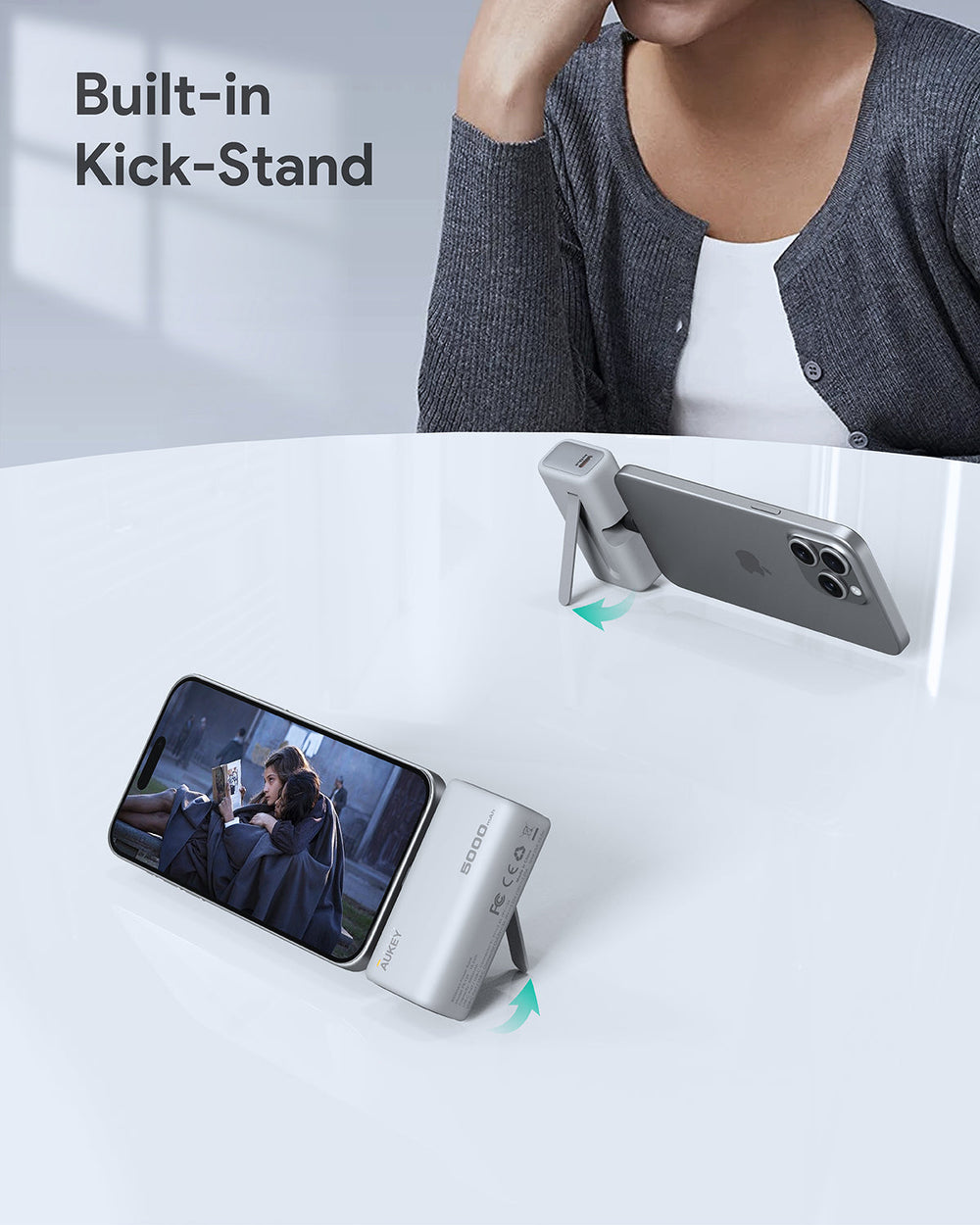 AUKEY PB-Y59 Spark Mini 5000 Portable Power Bank with Built-in USB-C P